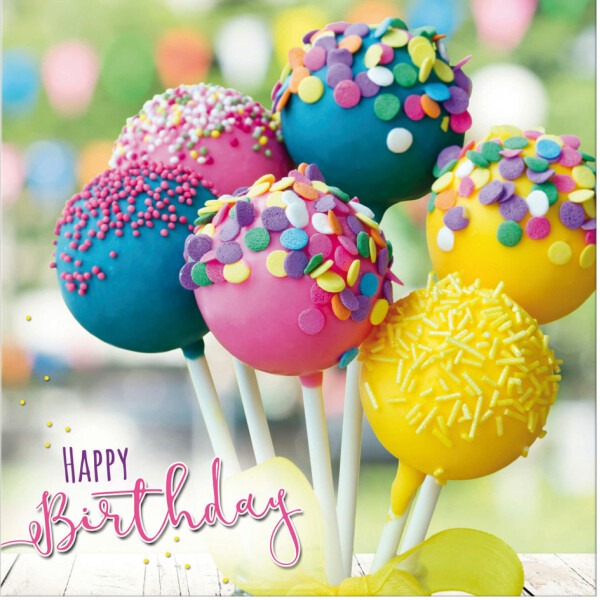 SUSY CARD 3D-Geburtstagskarte "Cake-Pops" | Kopierpapier.at