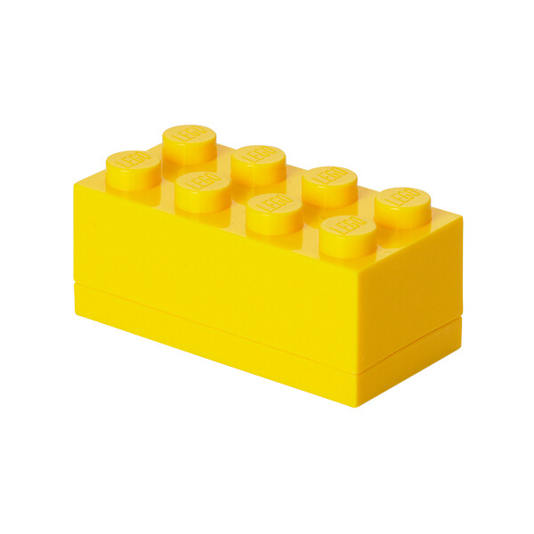 LEGO Snackbox MINI BOX 8, 110 ml, gelb | Kopierpapier.at
