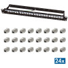 LogiLink 19" Modular Keystone Patch Panel EconLine, 24 Port ...