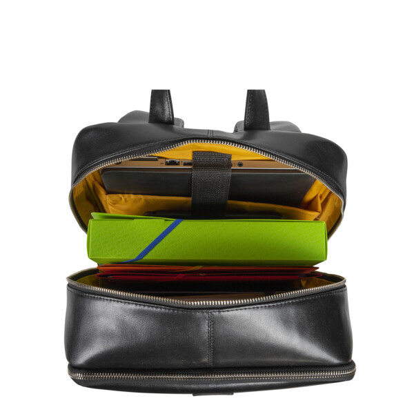 EXACOMPTA Notebook-Rucksack EXACTIVE, Leder, schwarz | Kopierpapier.at