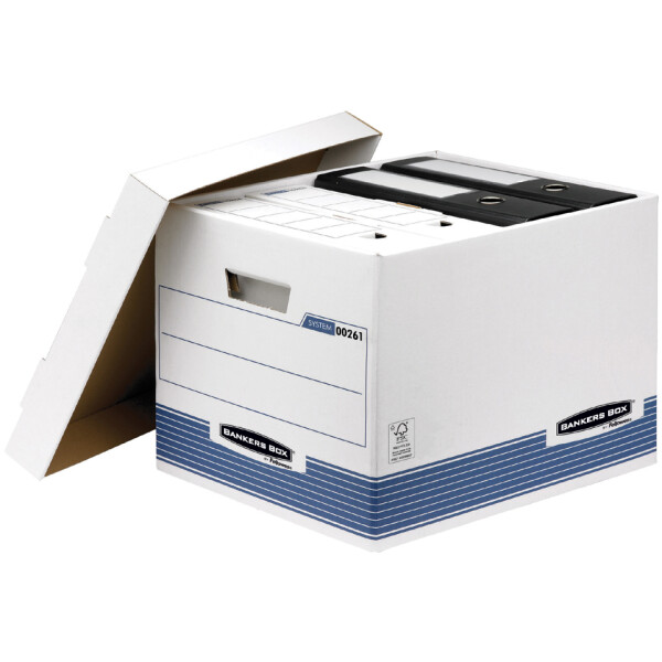 Fellowes BANKERS BOX SYSTEM Archiv- Transportbox Standard | Kopierpapier.at