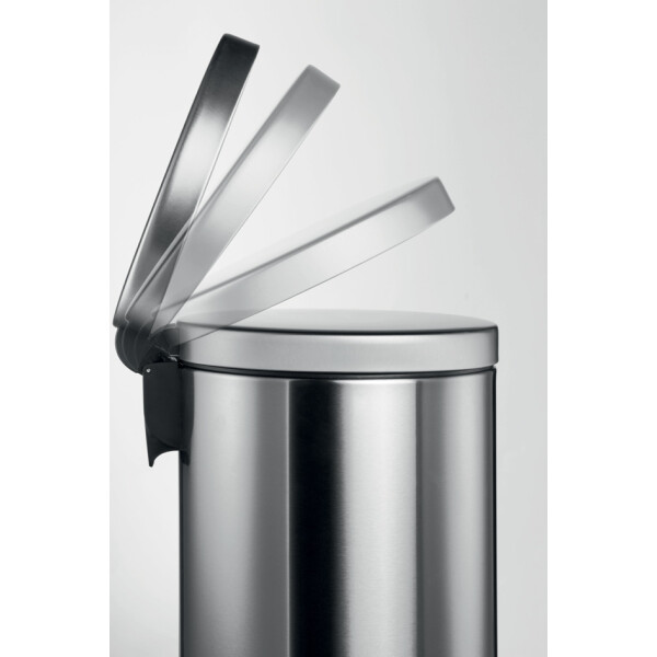 DURABLE Tret-Abfalleimer Edelstahl, rund, 30 Liter, silber ...