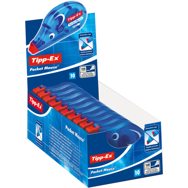 Tipp-Ex Korrekturroller Pocket Mouse, 4,2 mm x 10 m, Display ...
