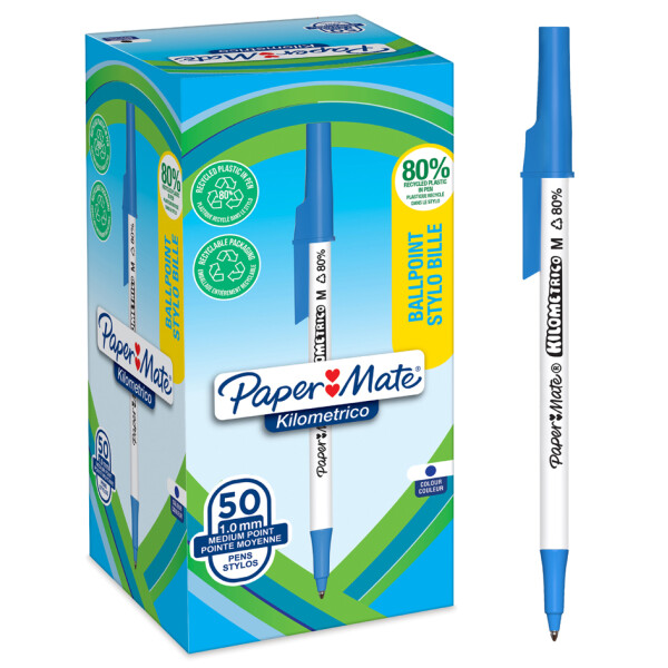 Paper:Mate Kugelschreiber Kilometrico, blau, 50er Box | Kopierpapier.at